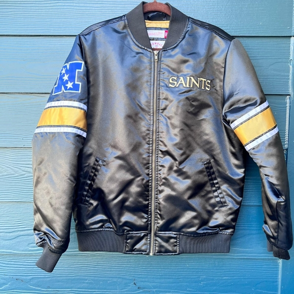 NFL | Jackets & Coats | Heavyweight New Orleans Saint Satin Nfl Jacket ...